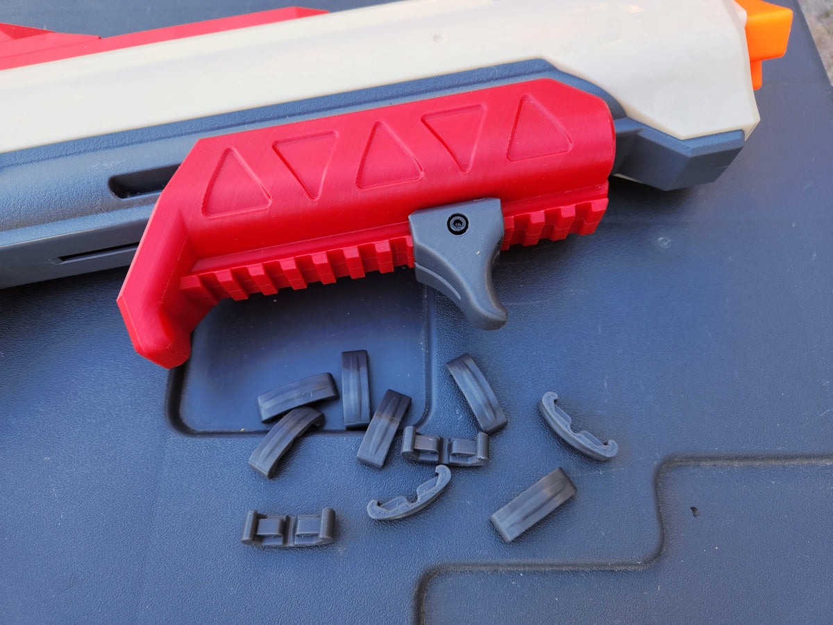 Gelfire Raid Hybrid Picatinny Pump Grip (Digital Files) – Foam Technician
