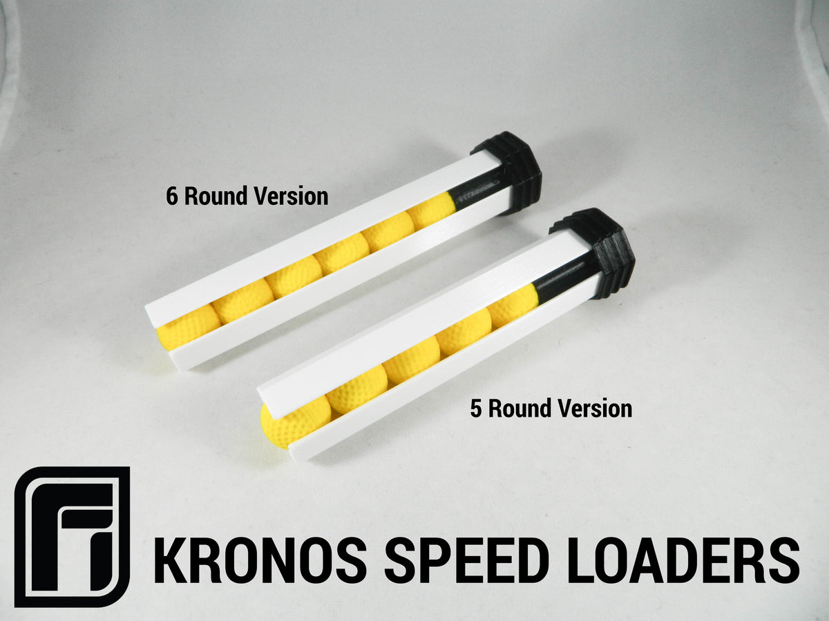 Nerf Kronos Speed Loader White – Foam Technician